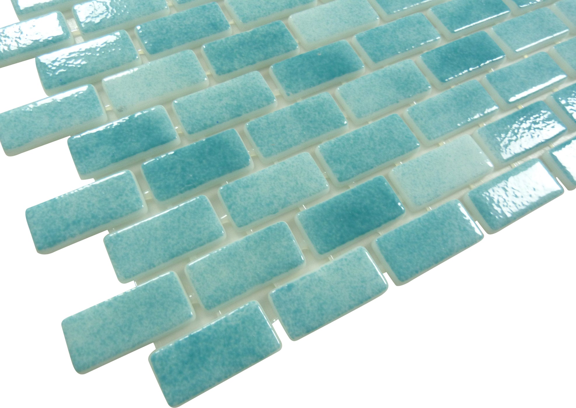 Subway Veridian Green 1x2 Glossy Glass Tile | Oasis Tile