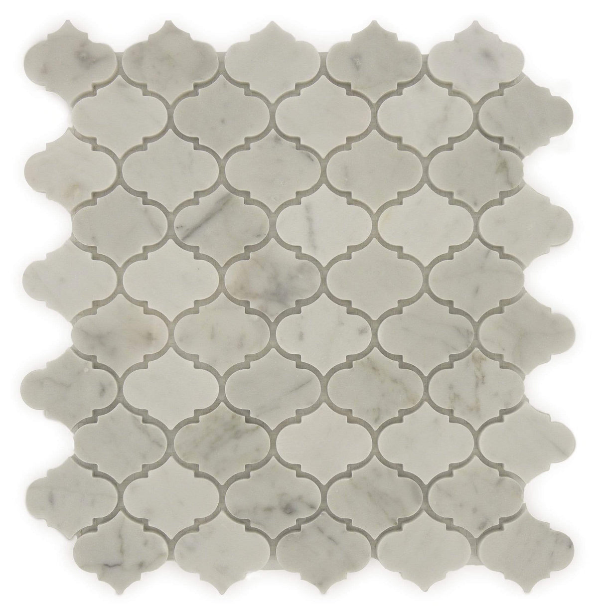 Buy Mini Arabesque Carrara Stone Tile