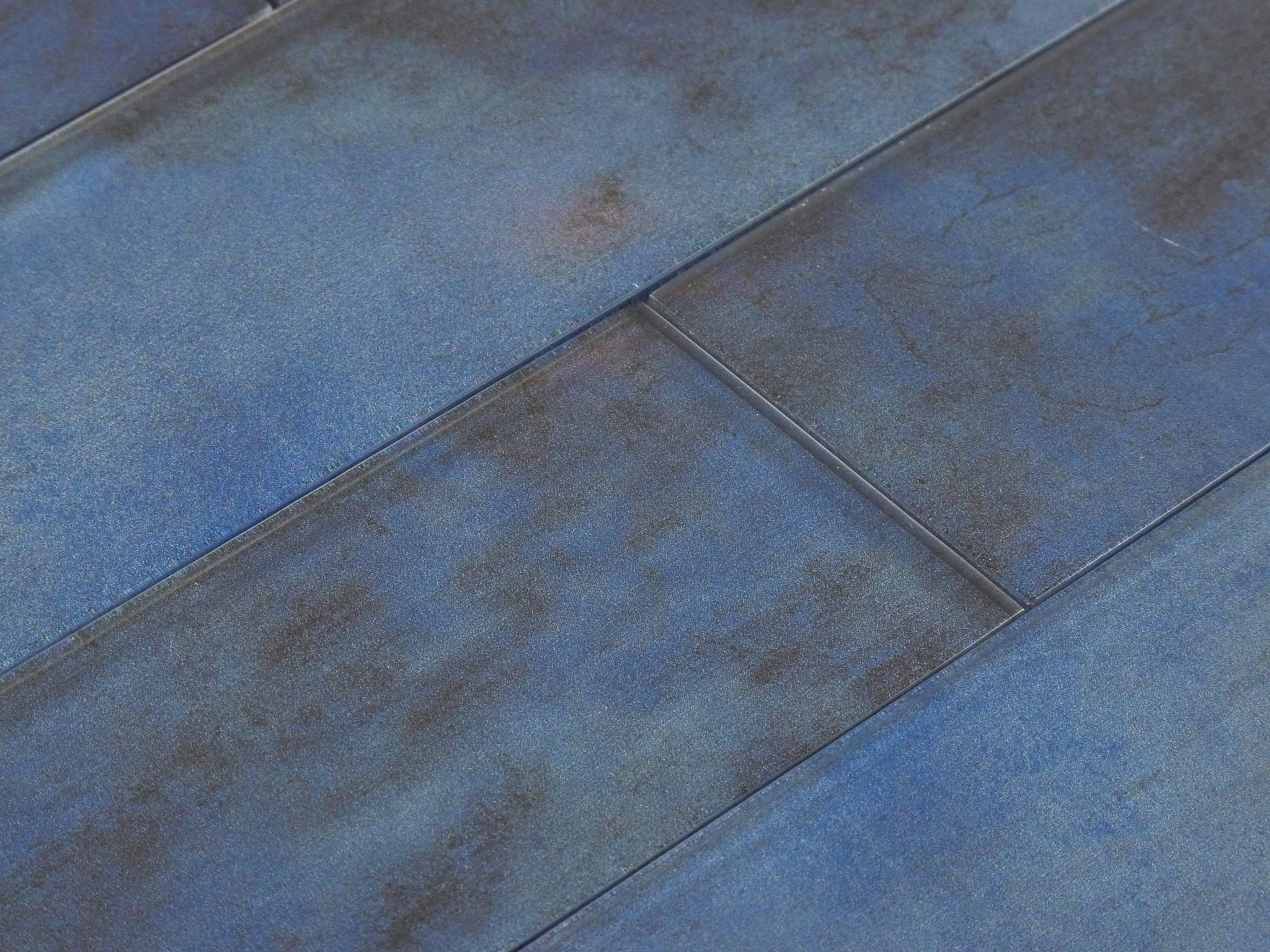 Dusk Blue 3" x 9" Subway Glass Tile 953039
