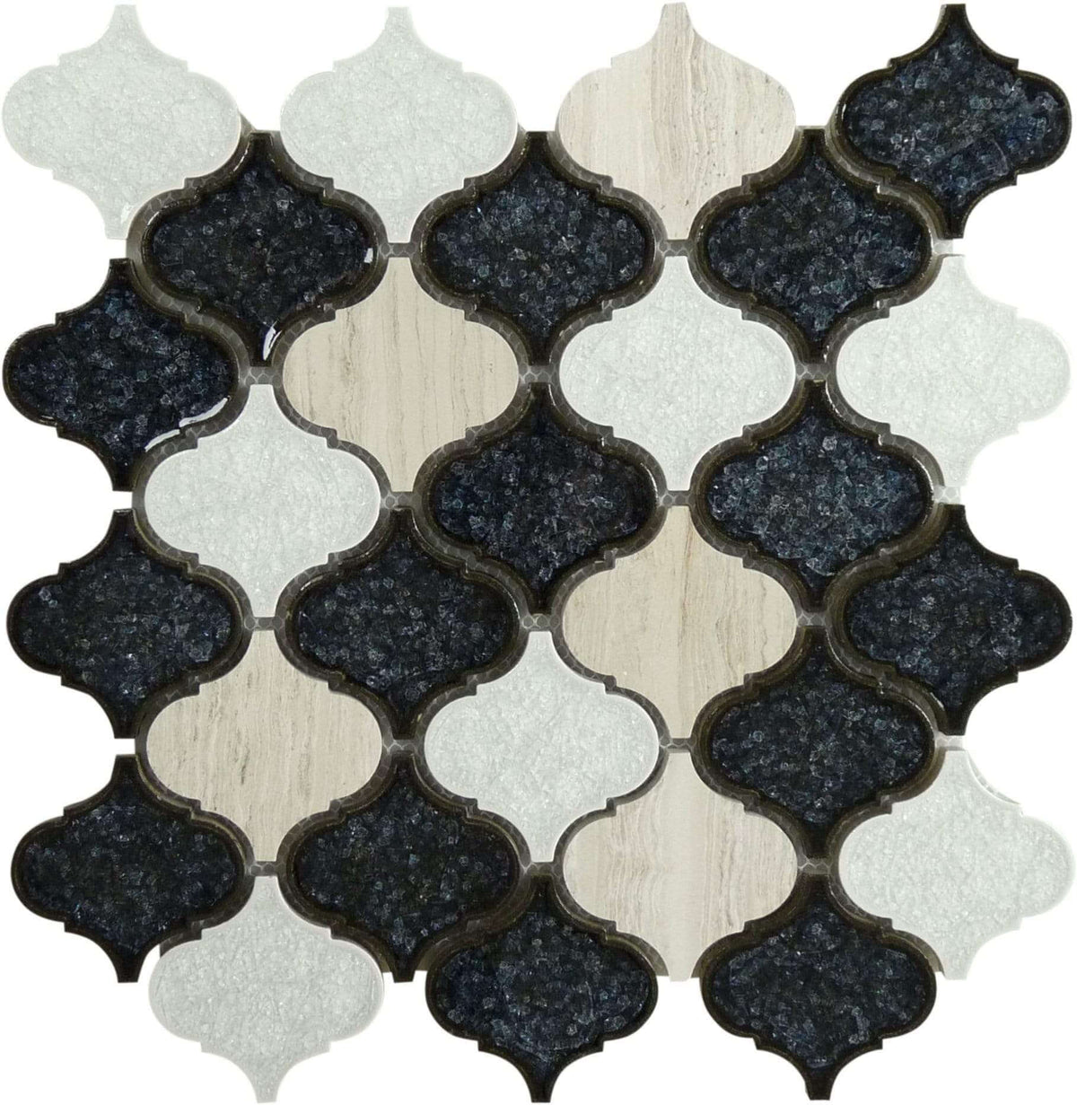 This Galena Blue Lantern Crackled Glass Tile Is Preferred