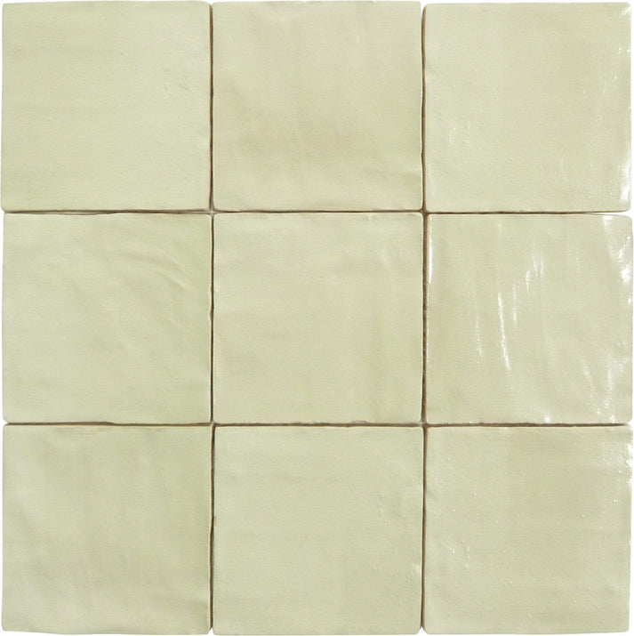 Jubilee Irresistible Ivory 4x4 Square Shimmer Ceramic Tile