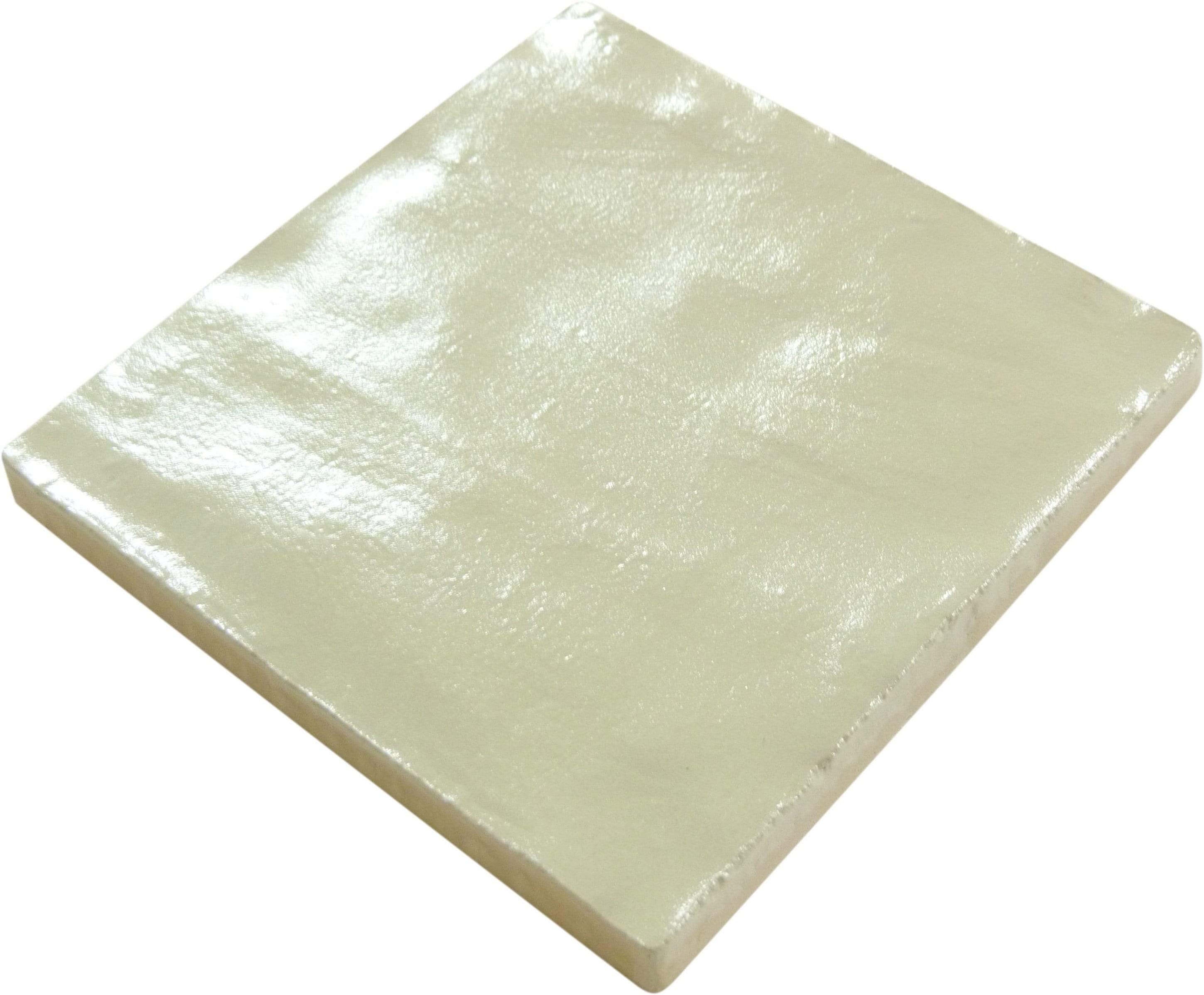 Jubilee Irresistible Ivory 4x4 Square Shimmer Ceramic Tile