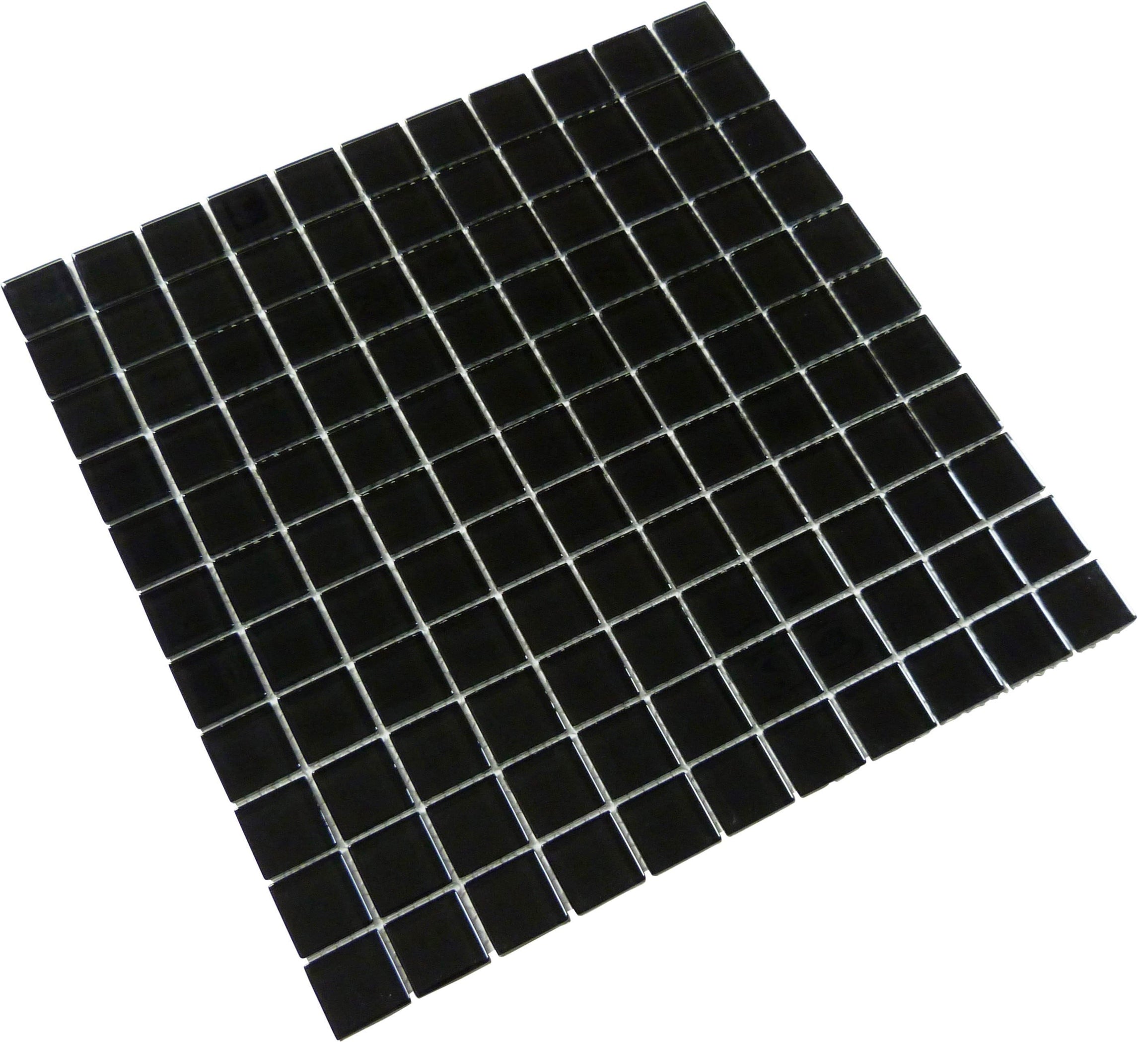 Black Forest 1" x 1" Glossy Glass Tile KK-A-091 1X1