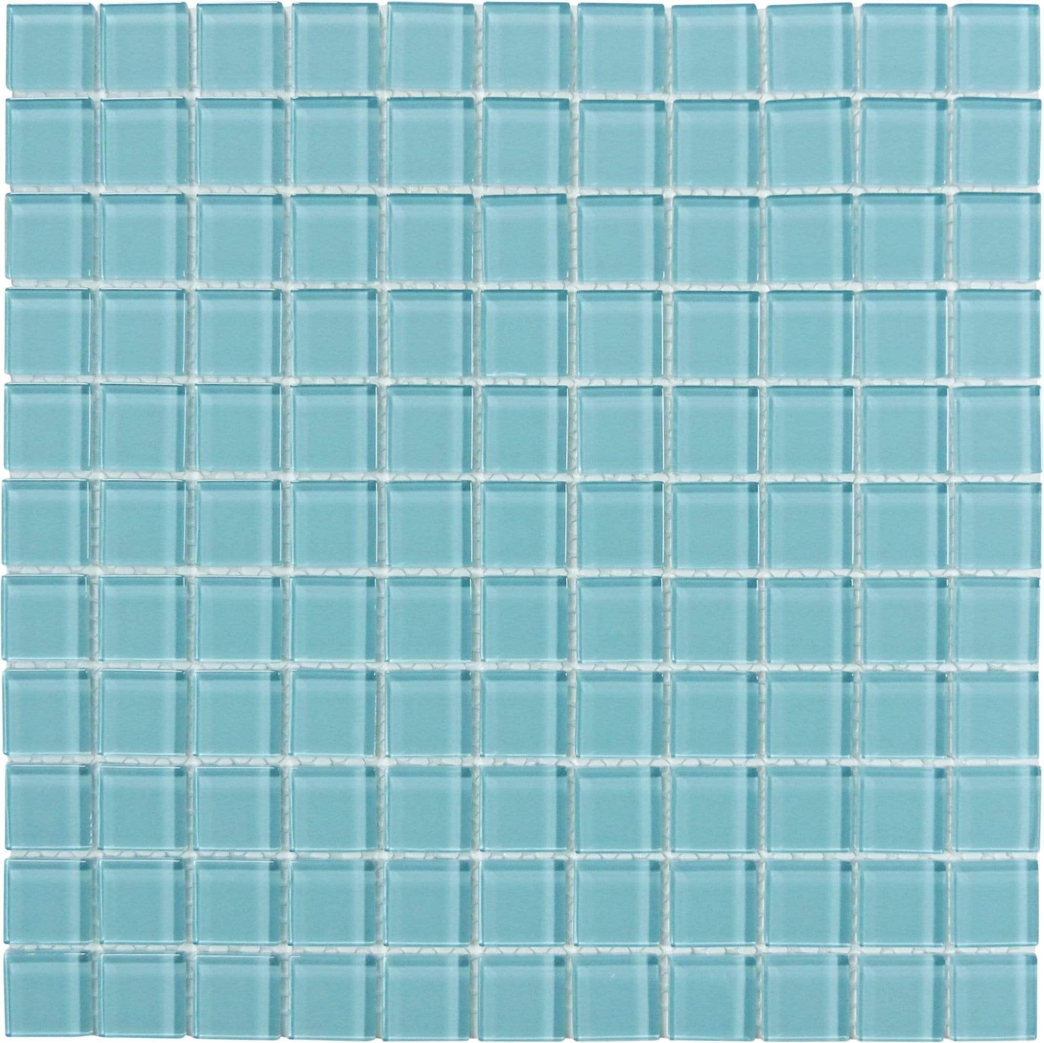 Aqua Glass Subway Tile Backsplash For Bathroom And Kitchen Floor