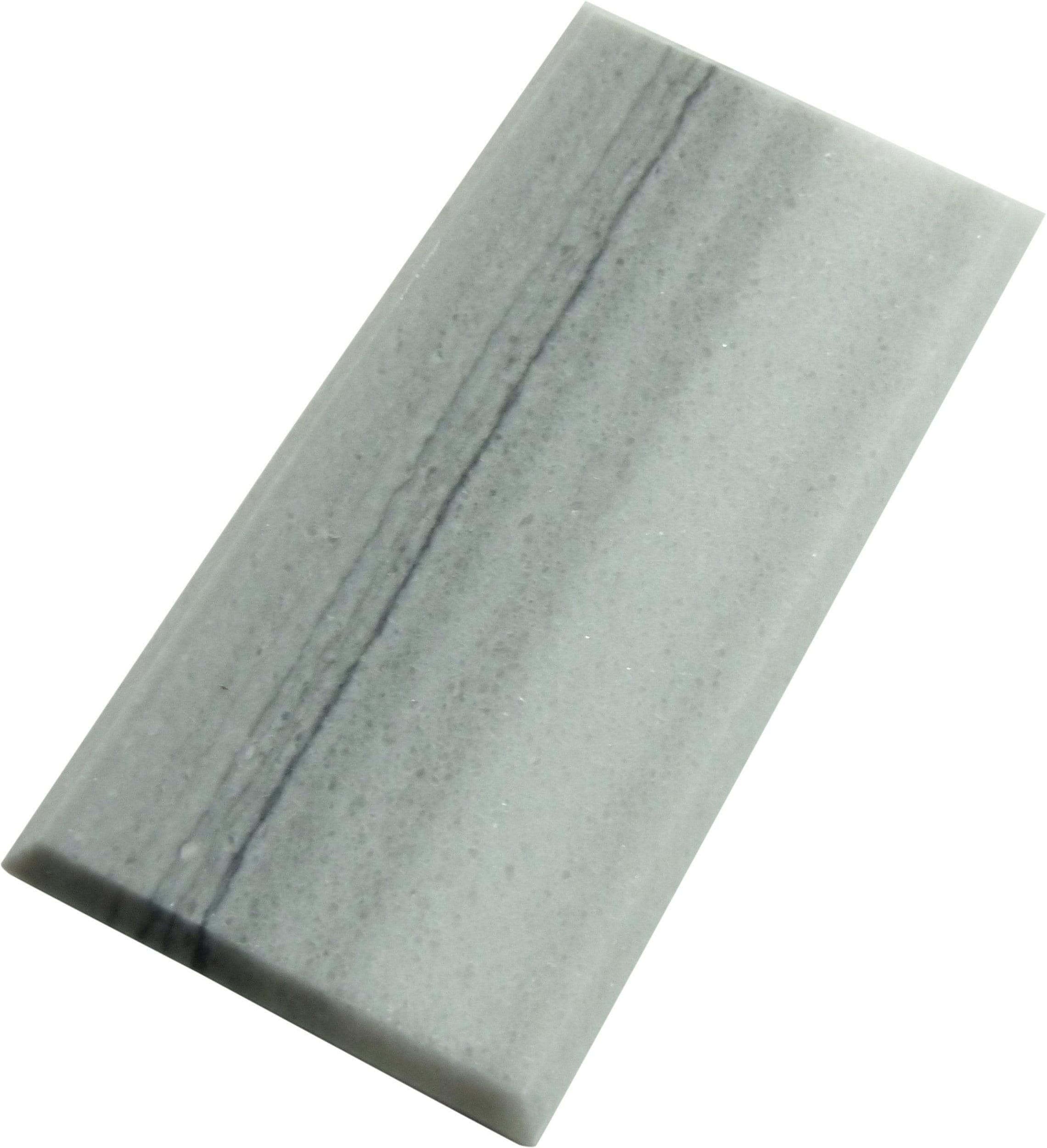 Equator Grey 3" x 6" Beveled Polished Marble Subway Tile FMR-36BP
