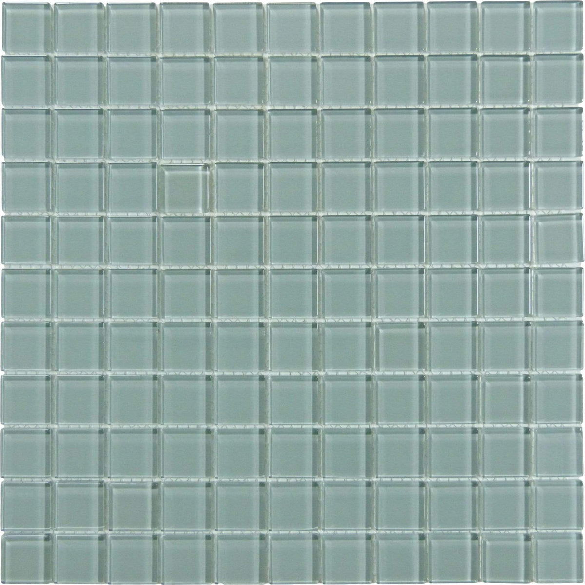 Grey Ash 1" x 1" Glossy Glass Tile KK-A-095 1X1