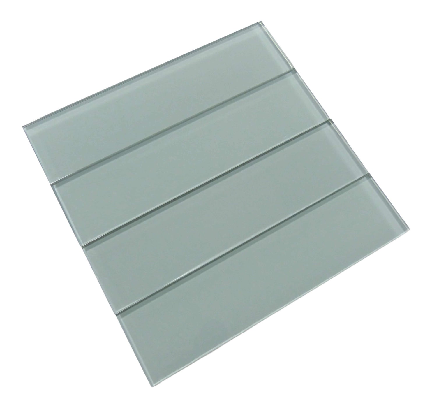 Grey Frost 3" x 12" Glossy Glass Subway Tile A-092 3X12