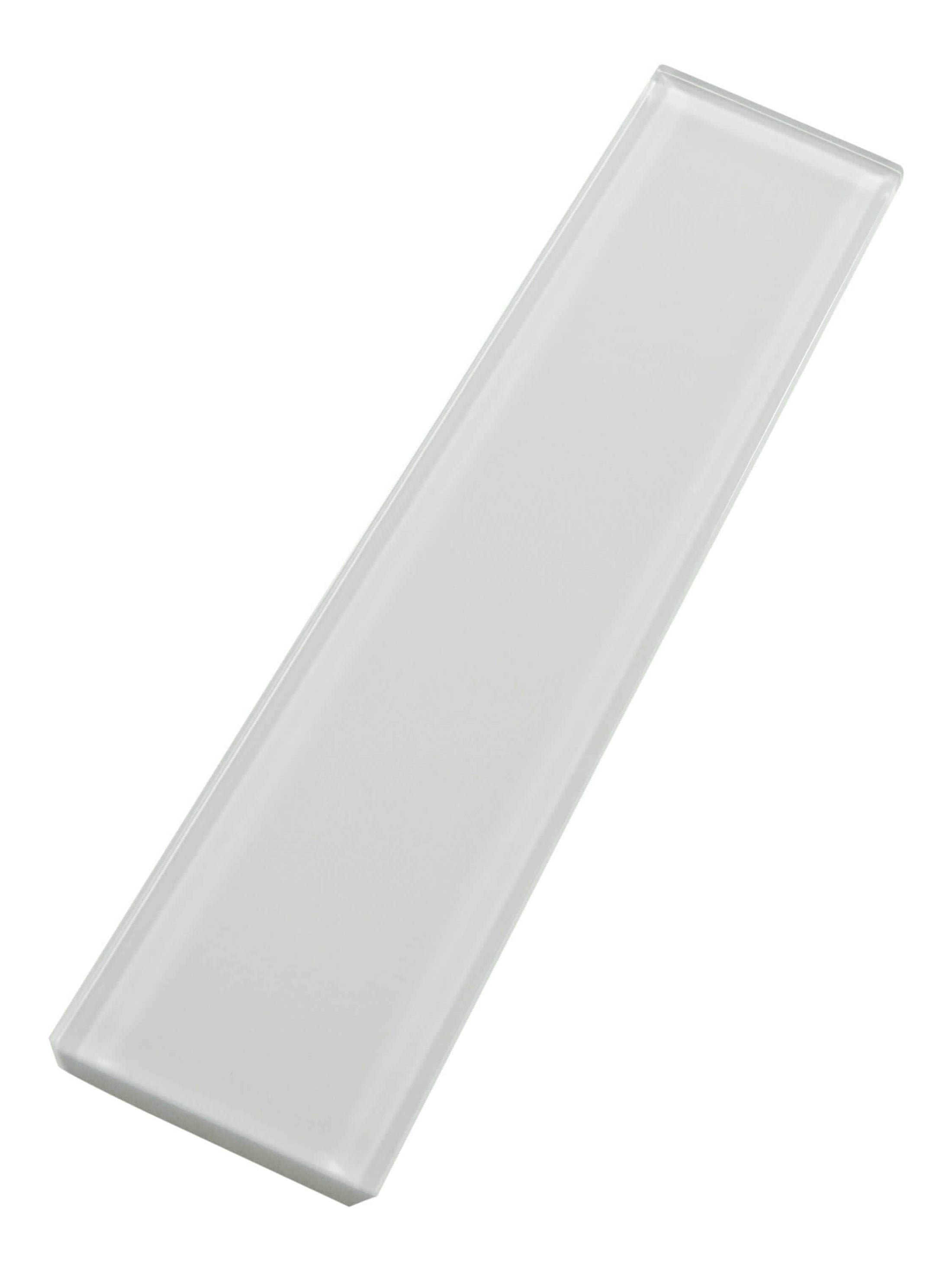 Ice Bay White 3" x 12" Glossy Glass Subway Tile A-066 3X12