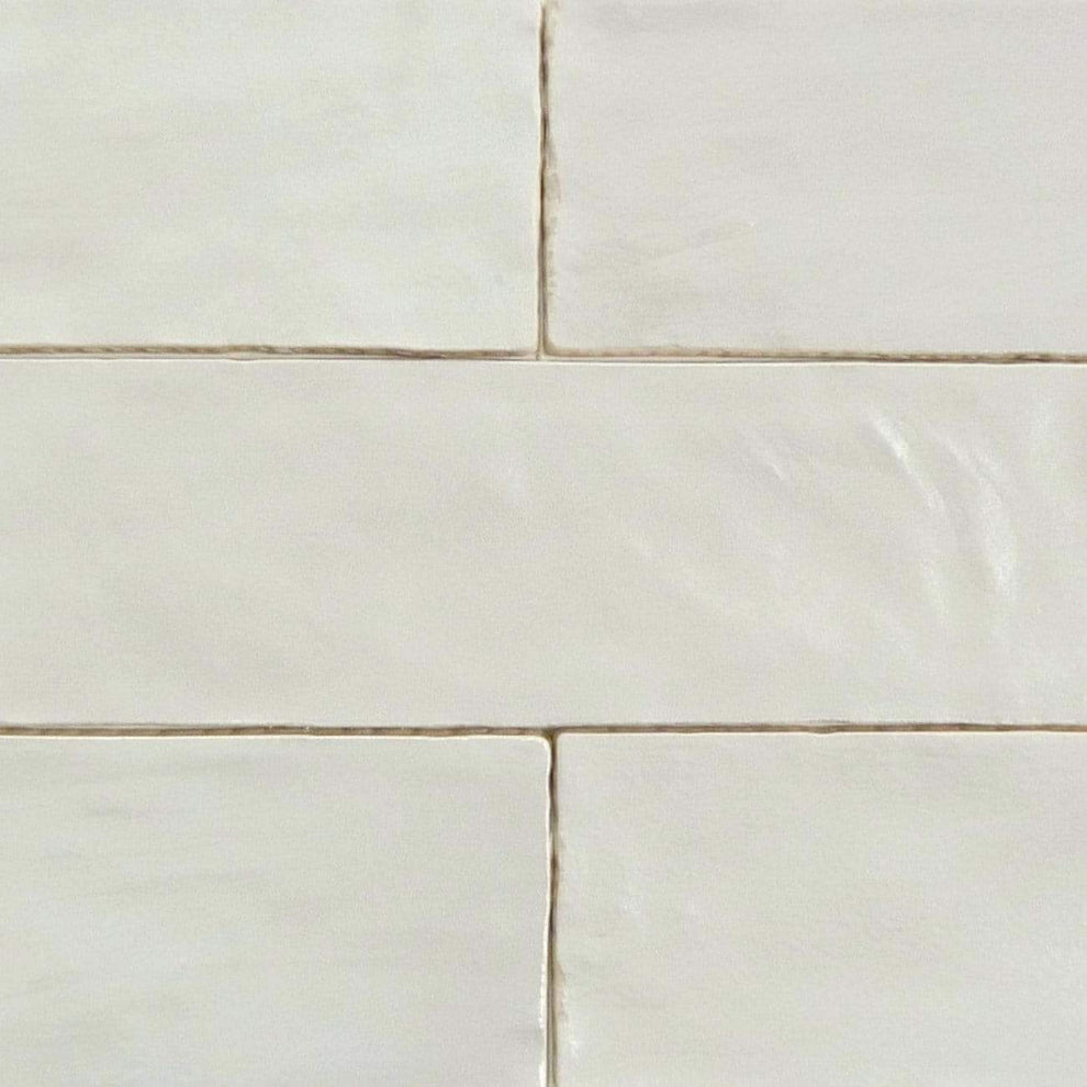 Silver Moon 2 1/2" x 8" Ceramic Shimmer Subway Tile SILK GURE 2.5x8