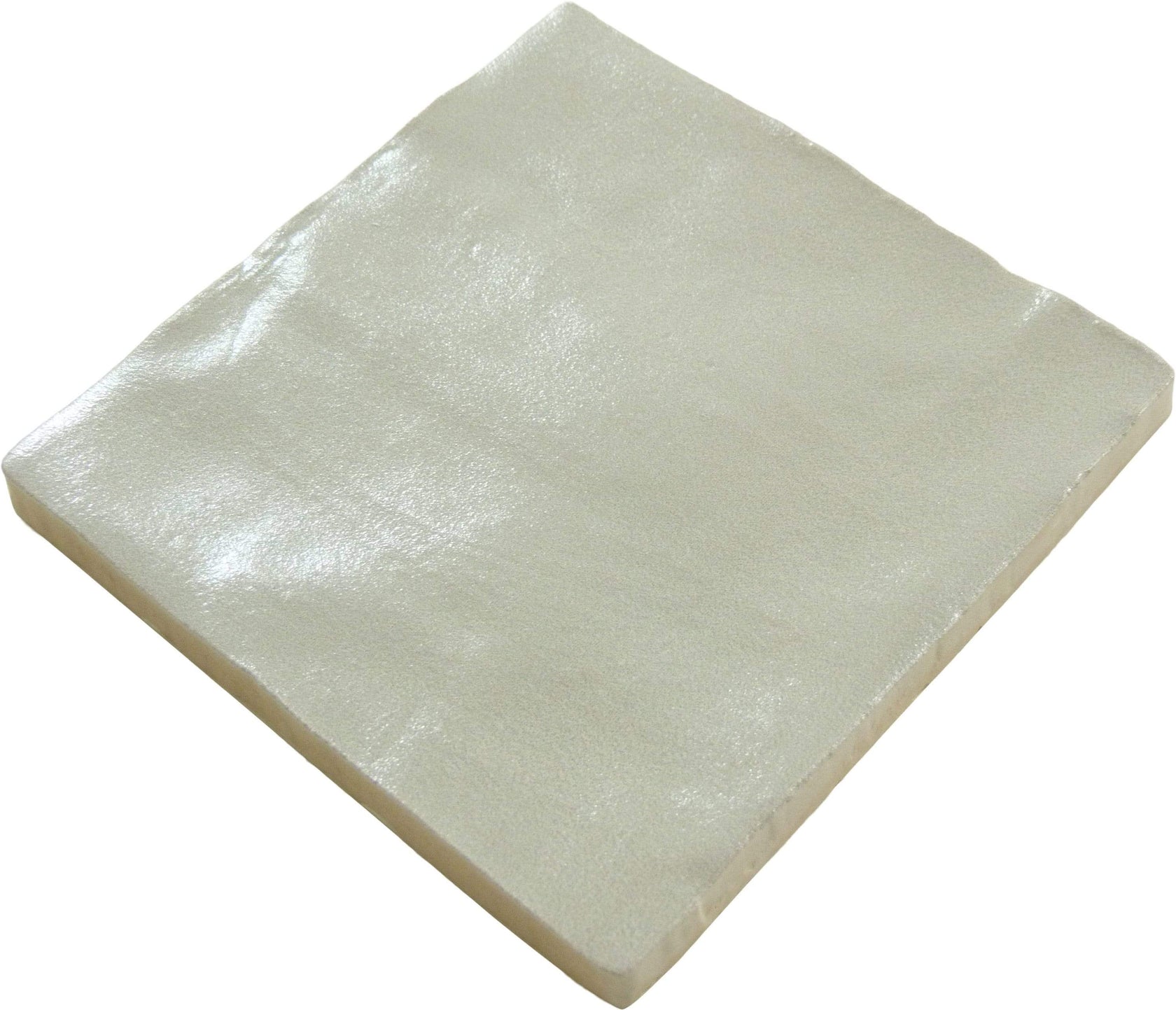 Silver Moon 4" x 4" Square Shimmer Ceramic Tile SILK GURE 4x4