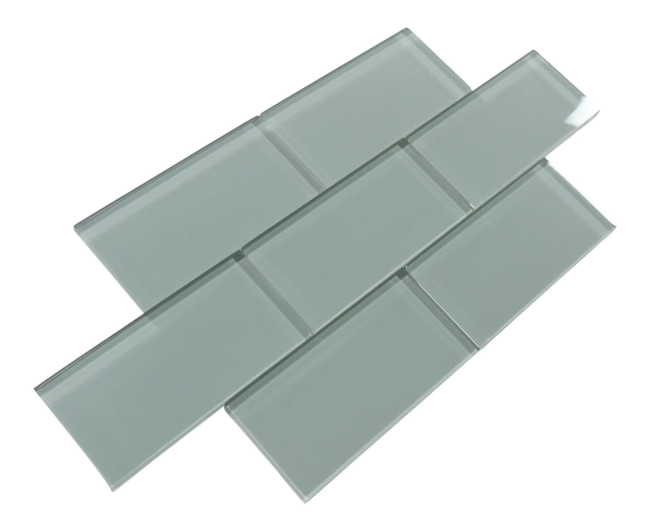 This Grey Frost 3x6 Glossy Glass Subway Tile Is Ideal | Shop Now