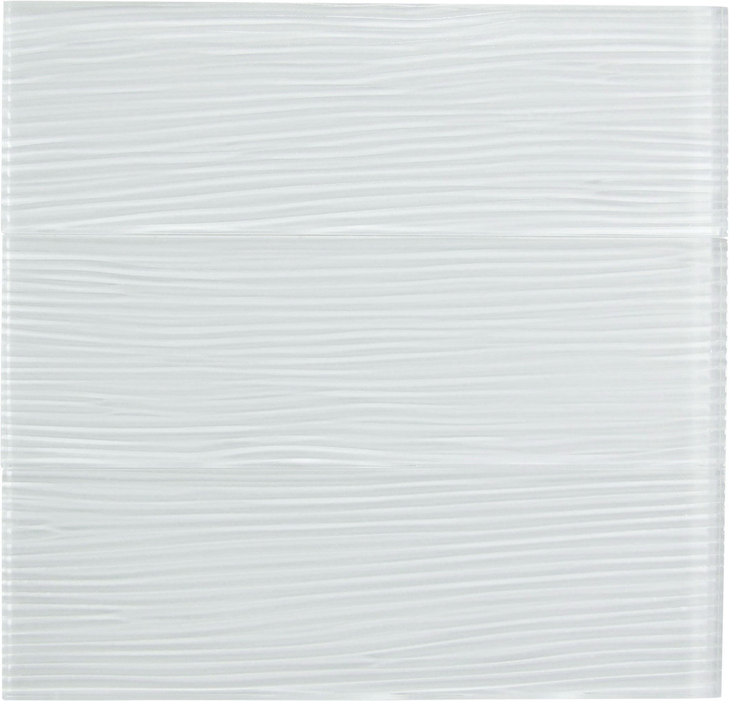 4" x 12" White Subway Glossy Glass Tile 520-744