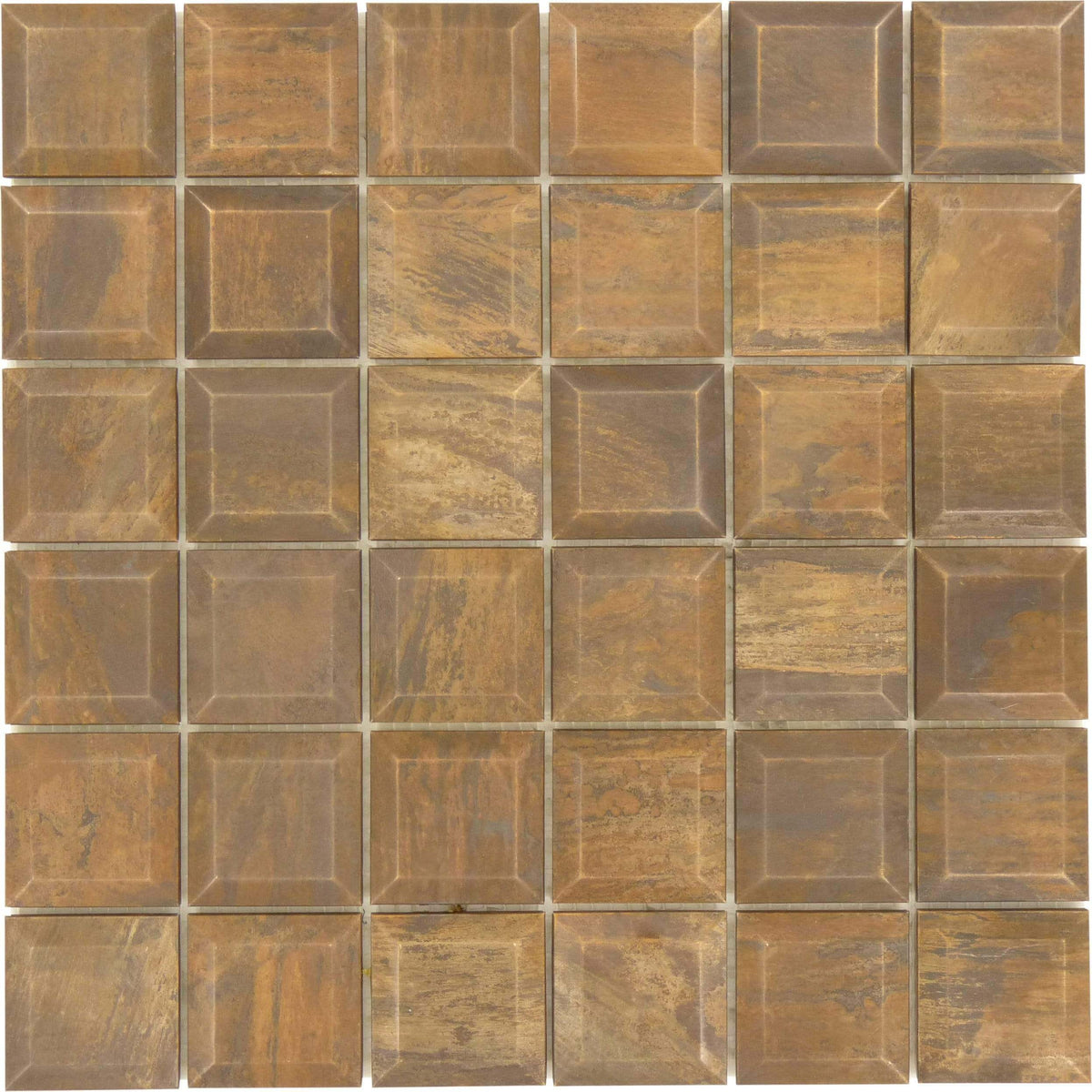 Antique Copper Beveled Metal Tile: 525-032 | Shop Oasis Tile