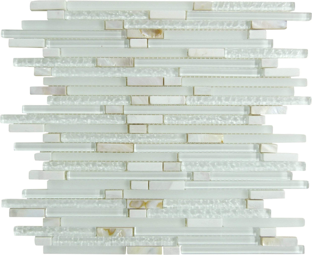 Purchase Sugar Island White Random Bricks Tile | Oasis Tile