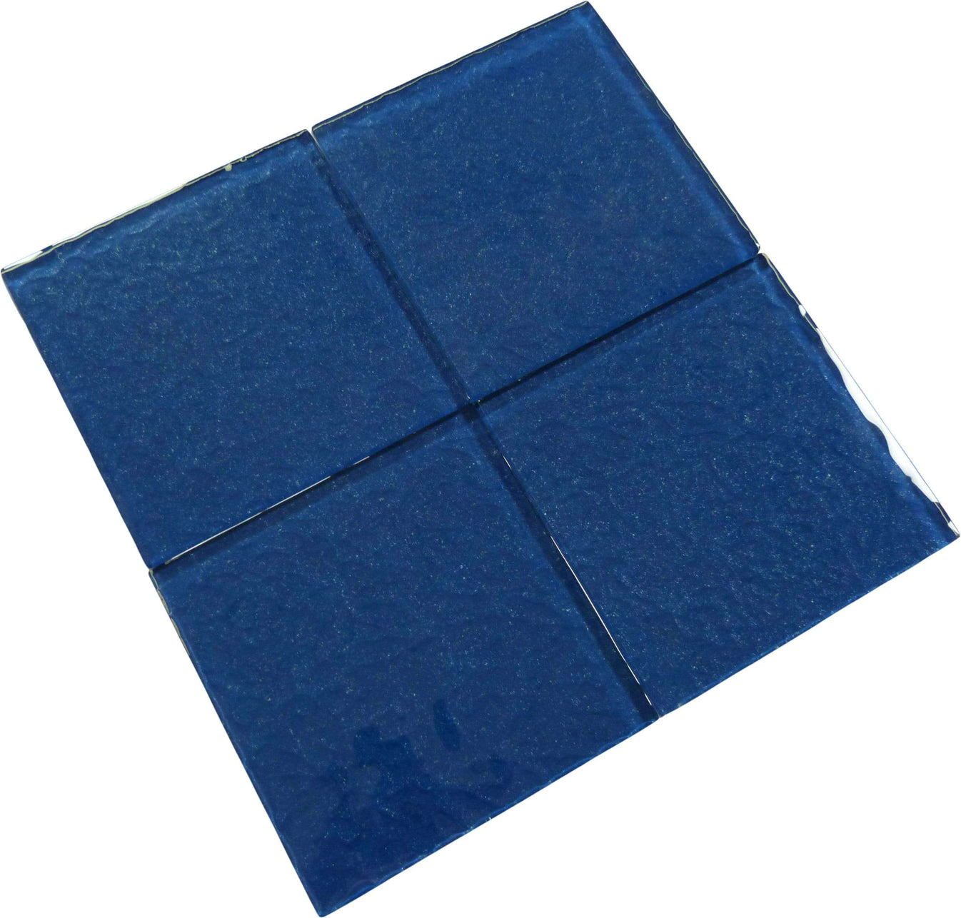 Artistry In Mosaics Moonscape Blue 6"x6" Ripple Glossy Glass Pool Tile ...