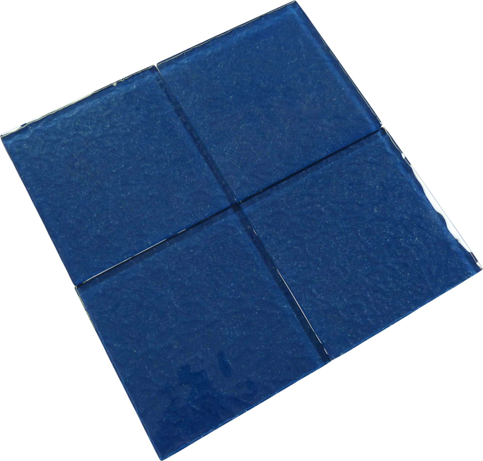 Artistry In Mosaics Moonscape Blue 6"x6" Ripple Glossy Glass Pool Tile ...