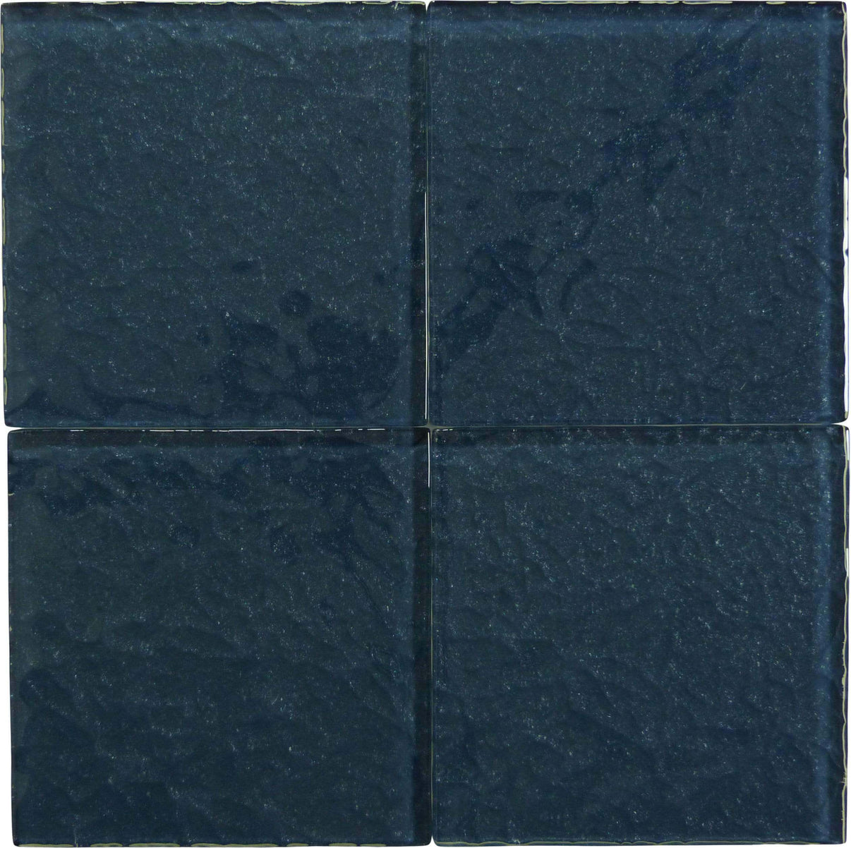 Artistry In Mosaics Moonscape Steel Blue 6"x6" Ripple Glossy Glass Pool ...