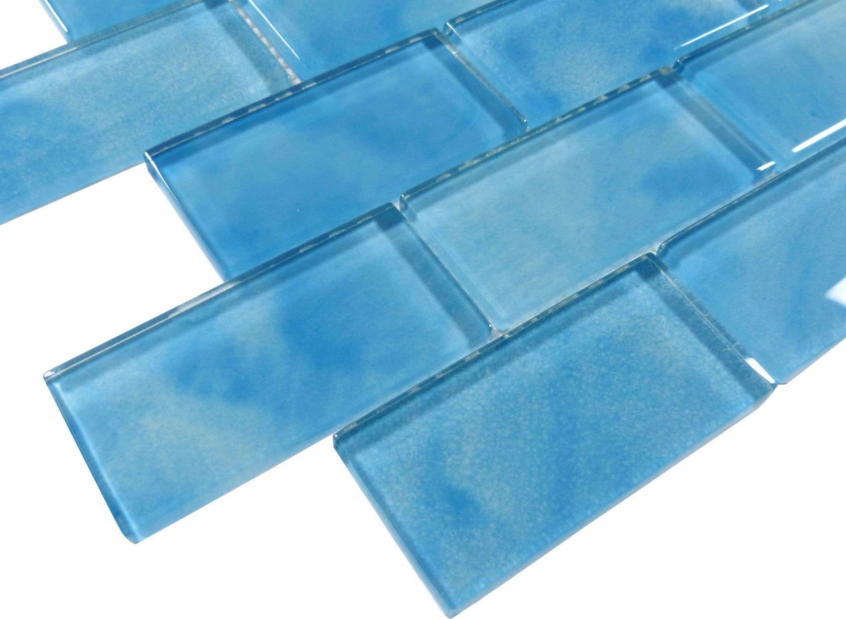 Caribbean Splash 2" x 4" Glossy Glass Tile GS84896T7