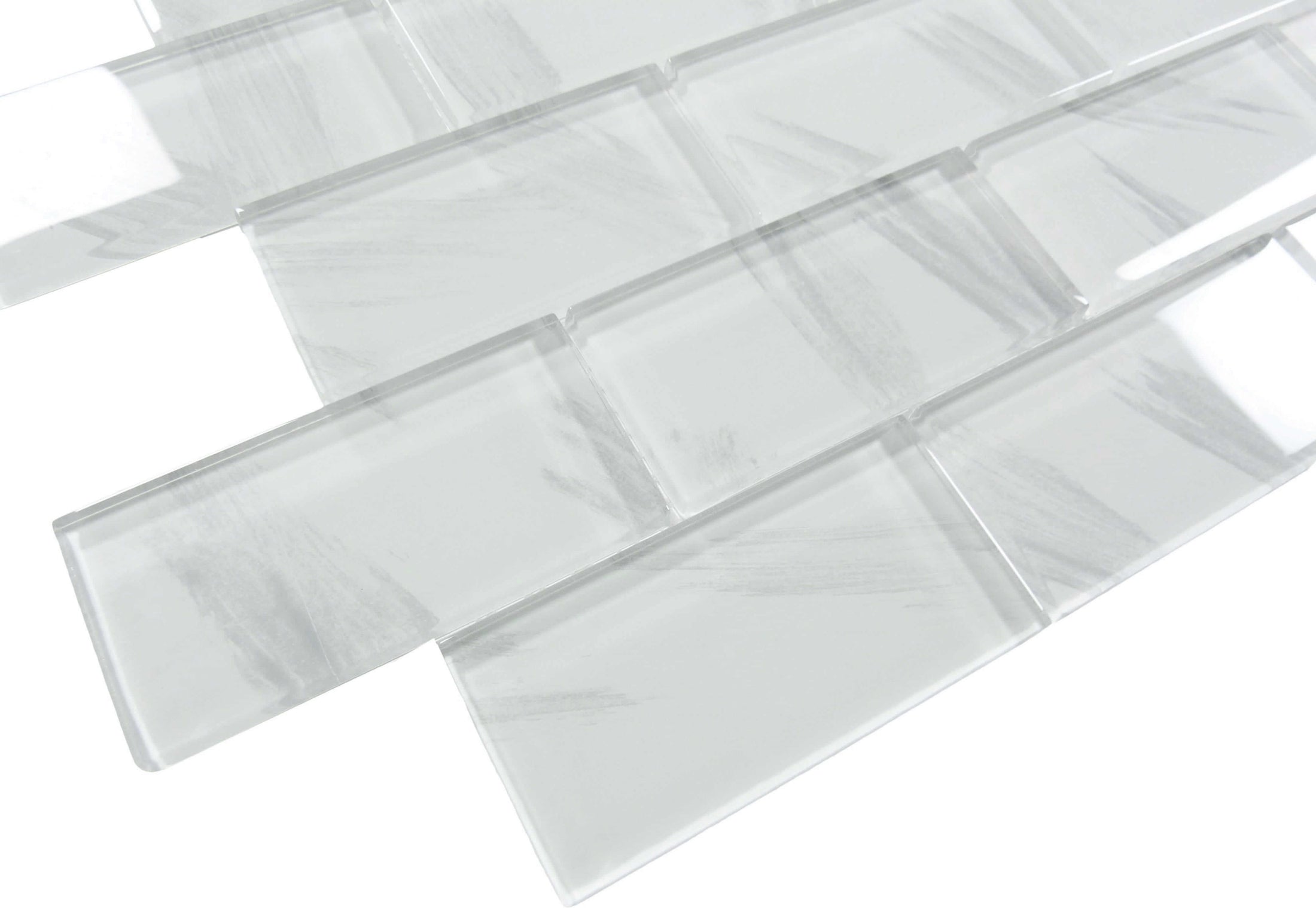 Pacific Pearl 2" x 4" Glossy Glass Subway Tile GS84896W1