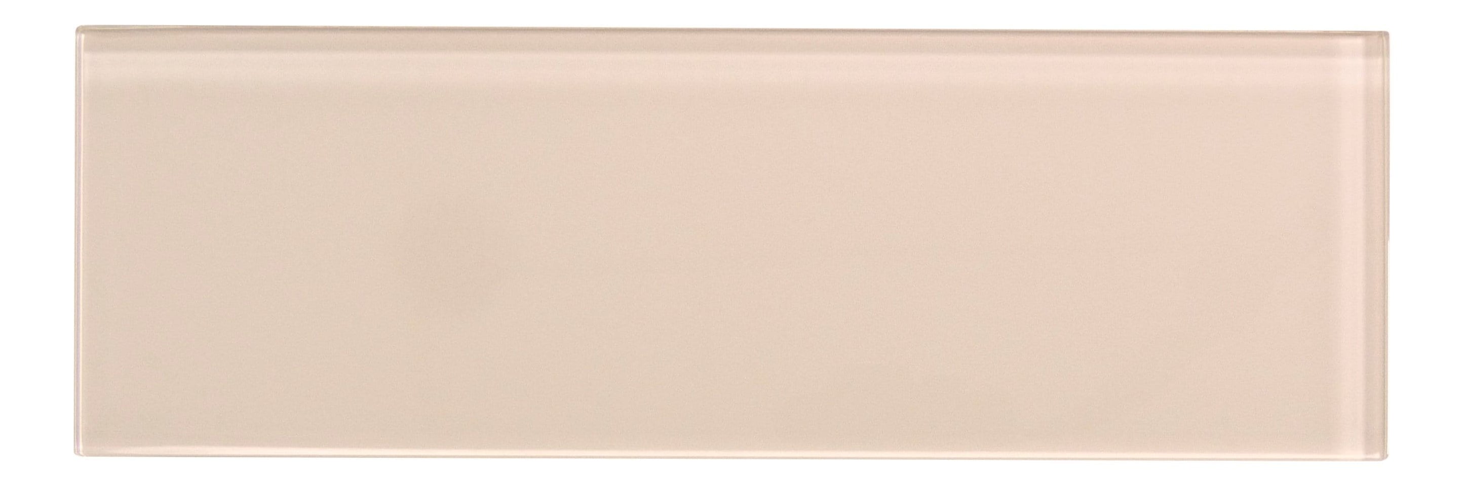 Giorbello Rose Pale Pink 4" x 12" Glossy Glass Subway Tile G4145