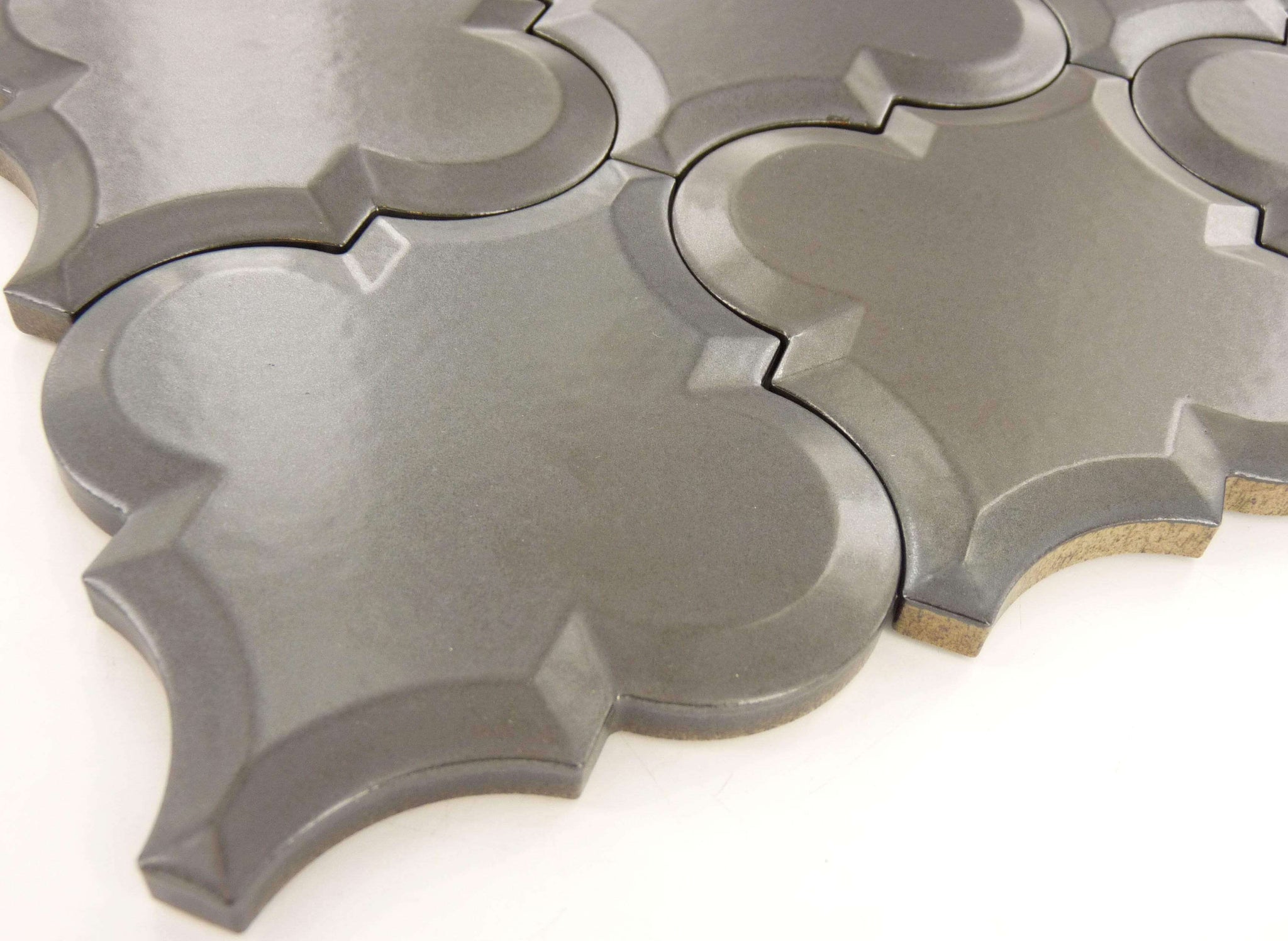 Arabesque Beveled Black Porcelain Matte Tile ARB-5E