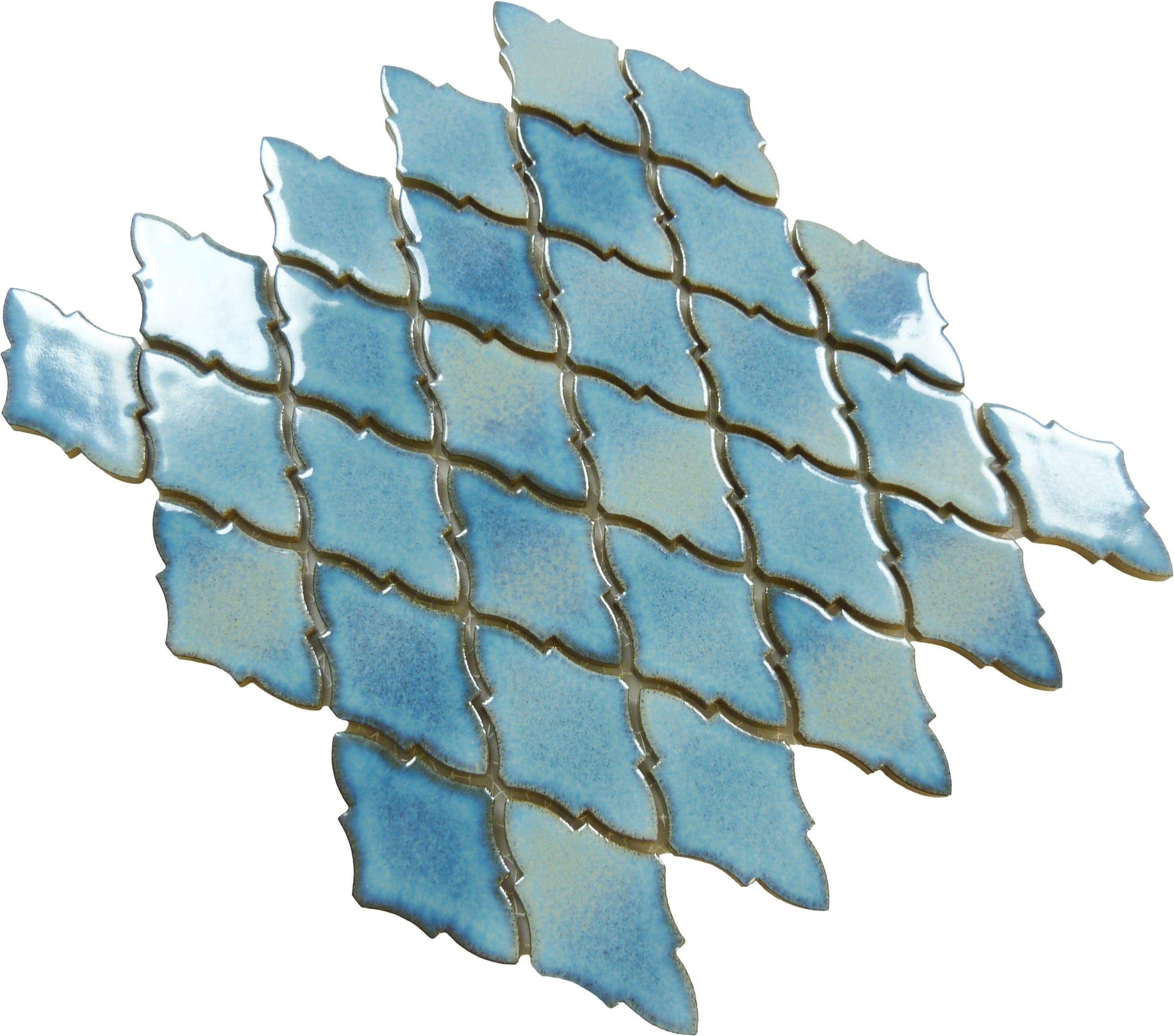 Arabian Mystic Blue Glossy Porcelain Tile TPK2