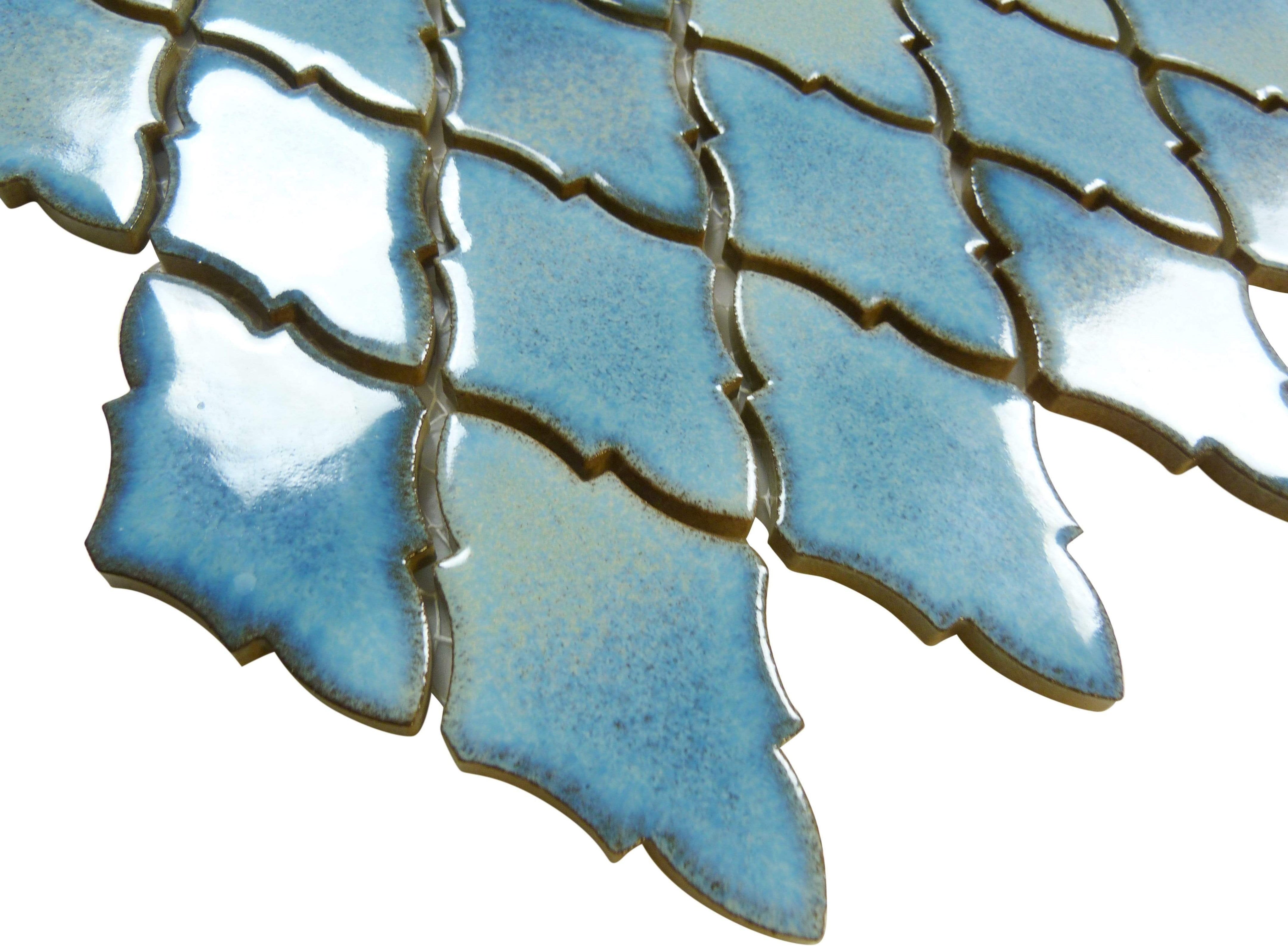 Arabian Mystic Blue Glossy Porcelain Tile TPK2