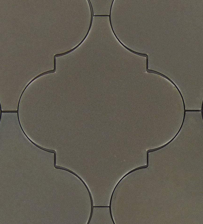 Black Arabesque Tile | Matte Black Porcelain Tile | Glass Tile Oasis