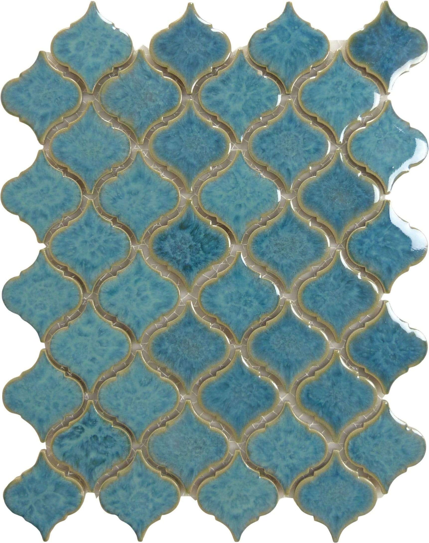 Blue Arabesque Tile | Arabesque Porcelain Tile