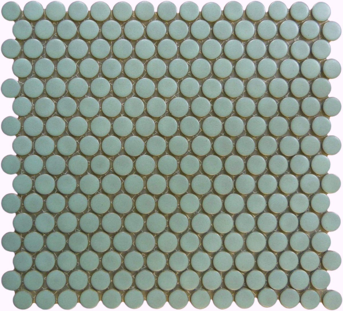 Circles Aqua Porcelain Penny Circles Tile Matte CR-2