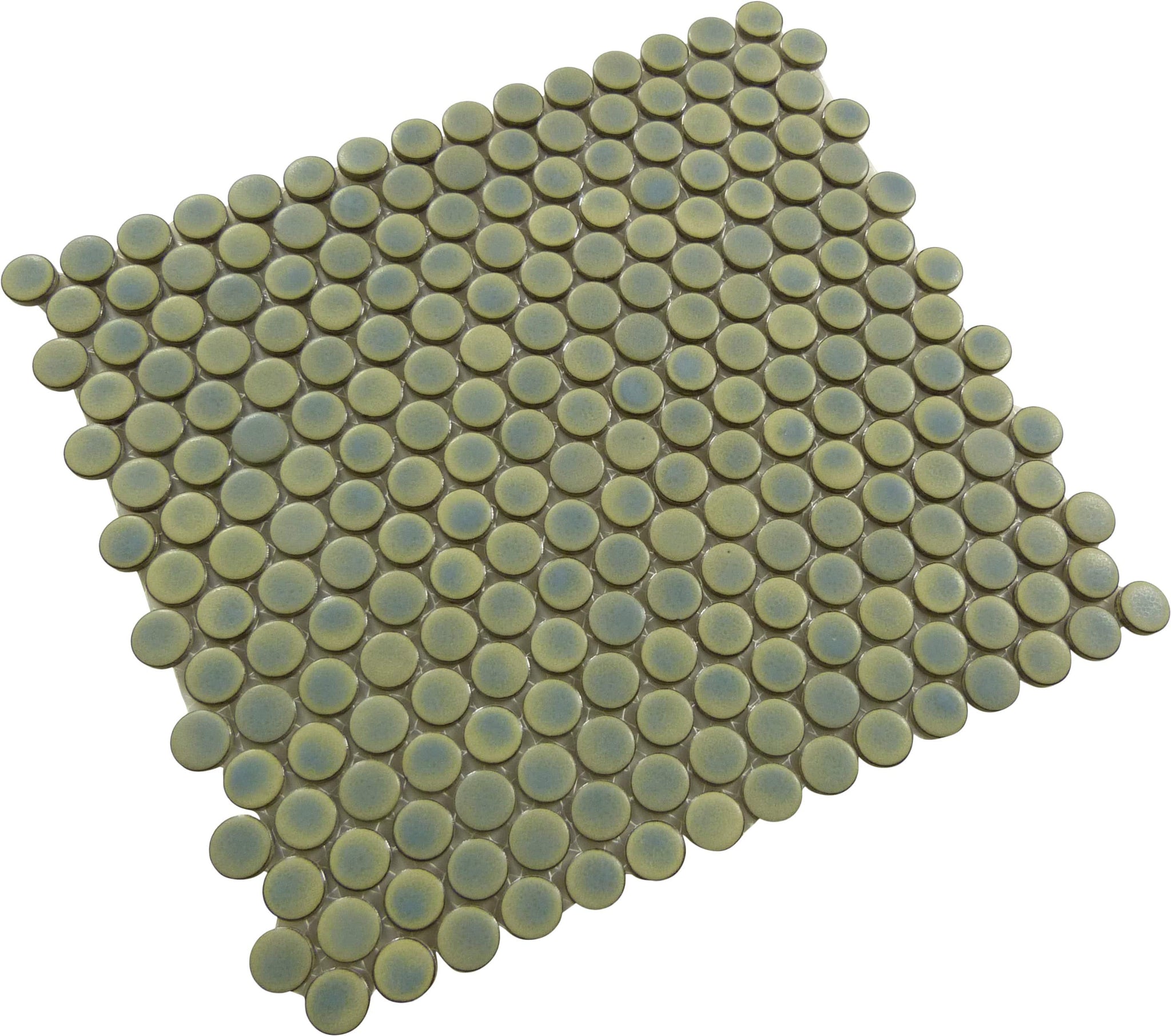 Circles Grey Porcelain Penny Circles Tile Matte CR-3