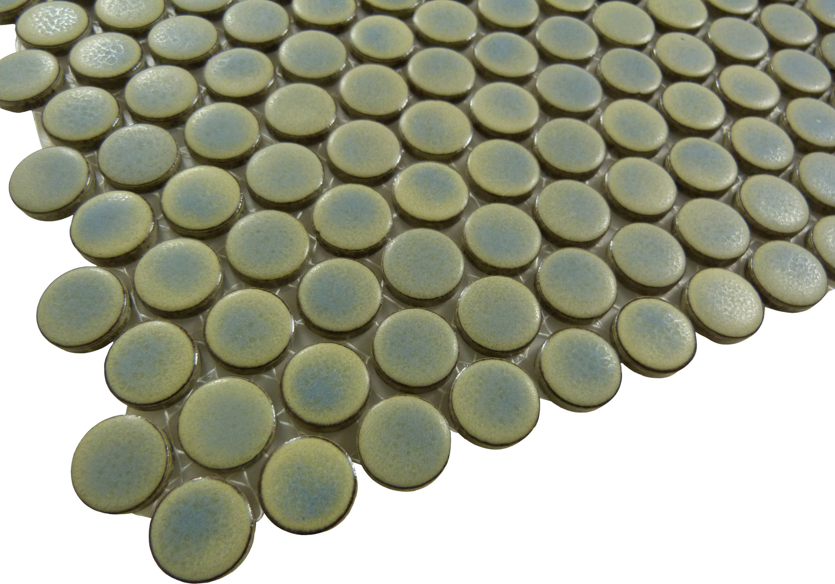 Circles Grey Porcelain Penny Circles Tile Matte CR-3