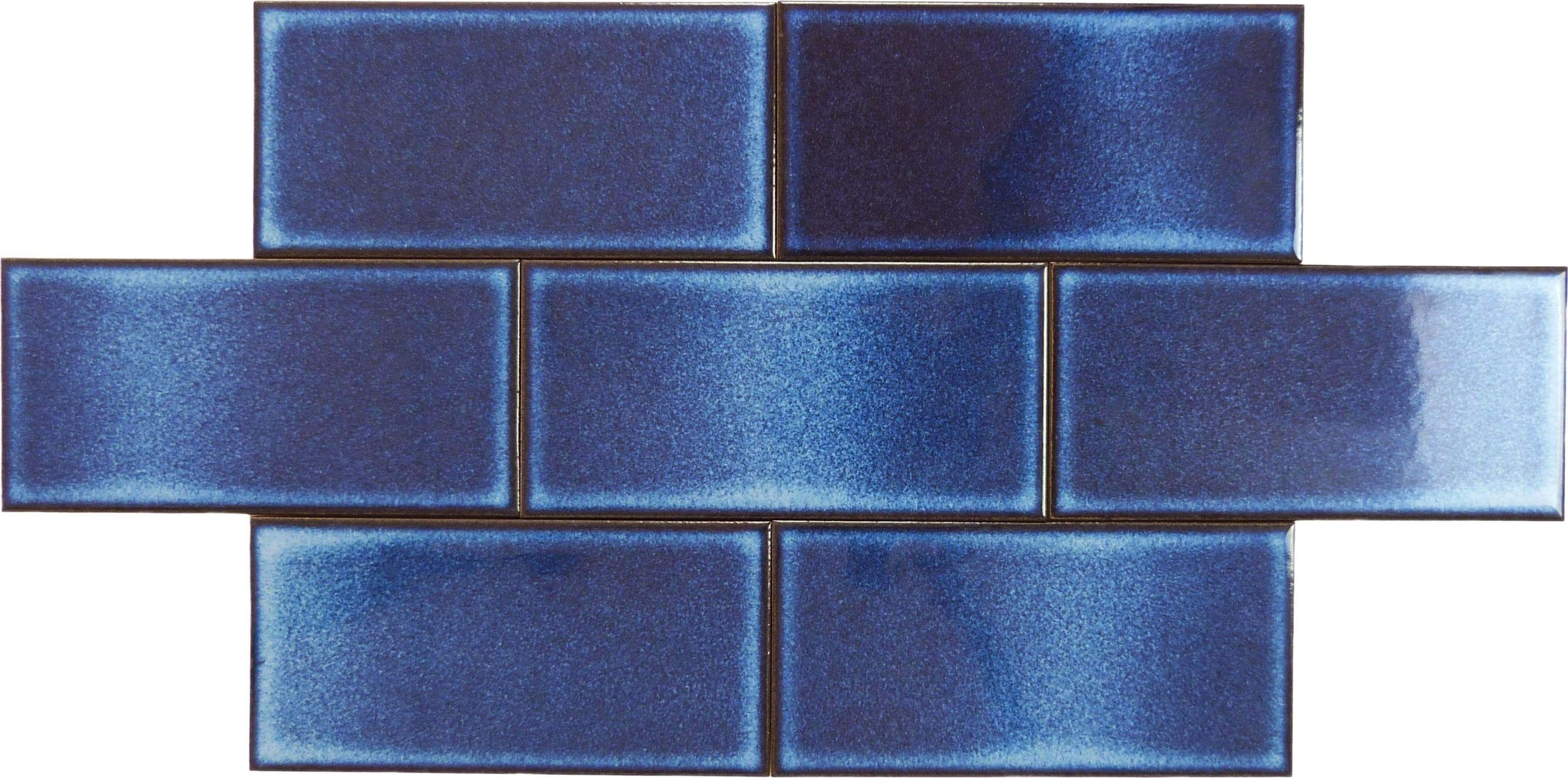 Deep Ocean 3" x 6" Glossy Porcelain Tile COS9