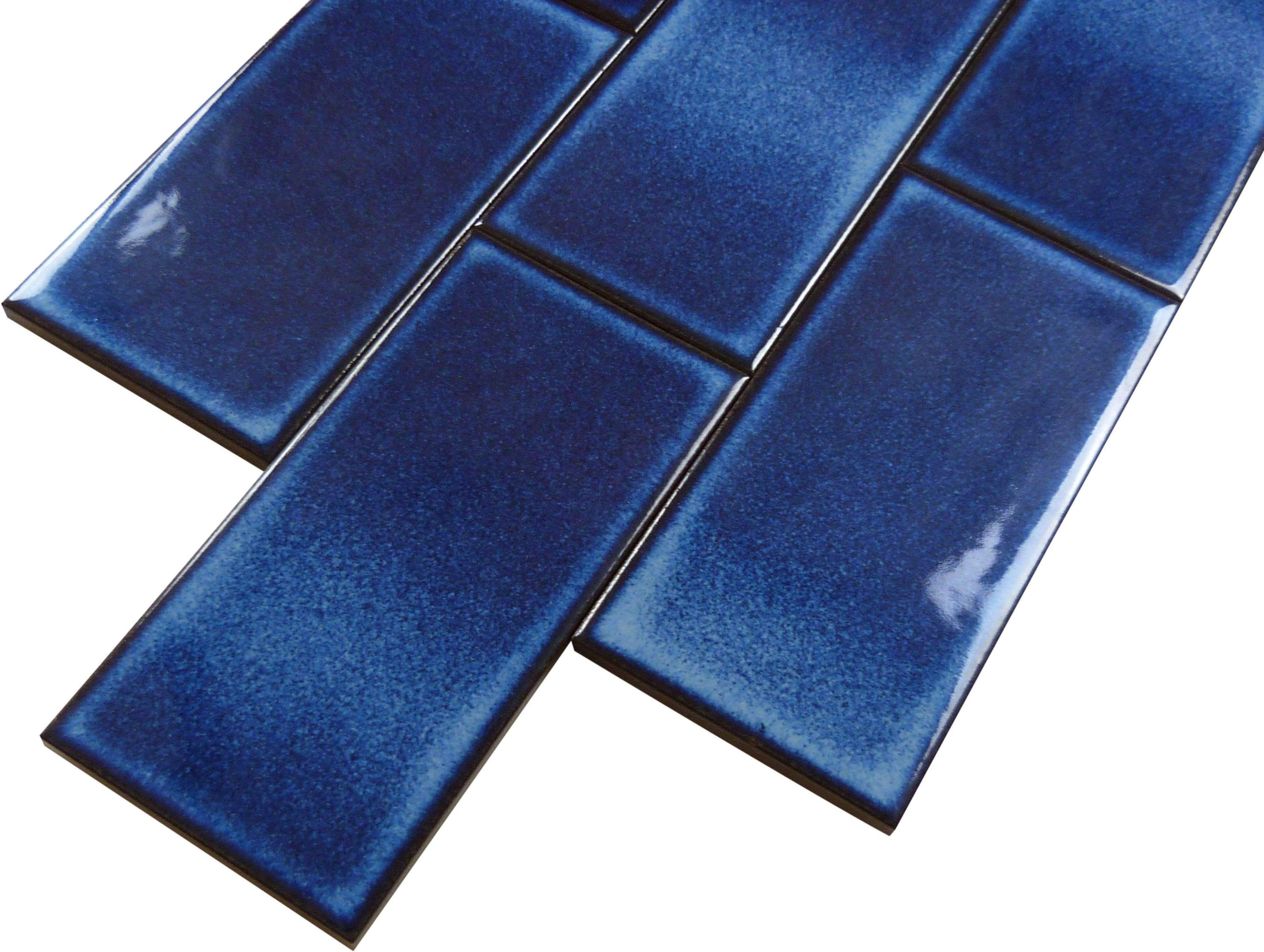 Deep Ocean 3" x 6" Glossy Porcelain Tile COS9