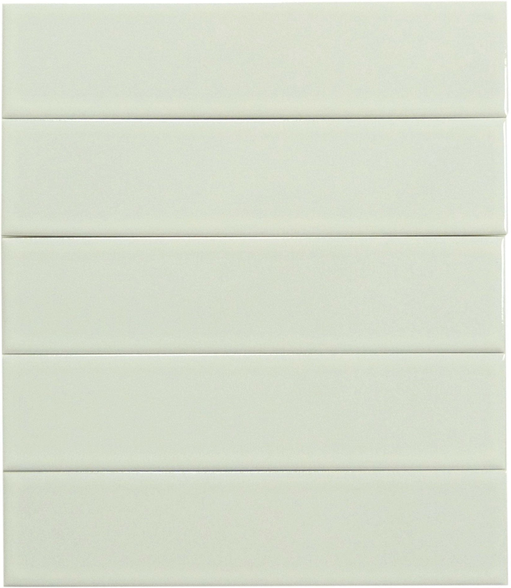 Illusion Alabaster White 2x8 Glossy Porcelain Tile | Oasis Tile