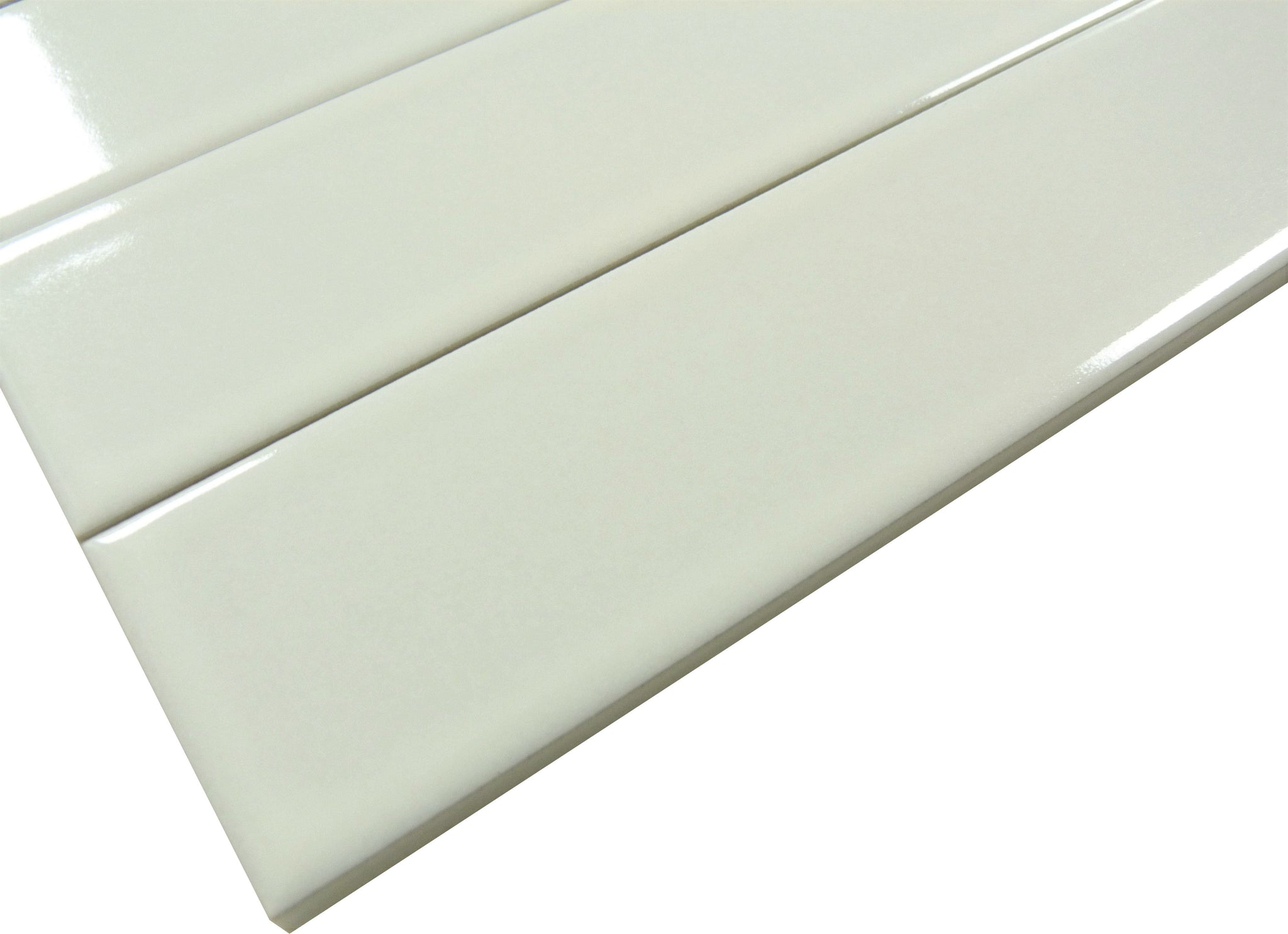Illusion Alabaster White 2x8 Glossy Porcelain Tile | Oasis Tile