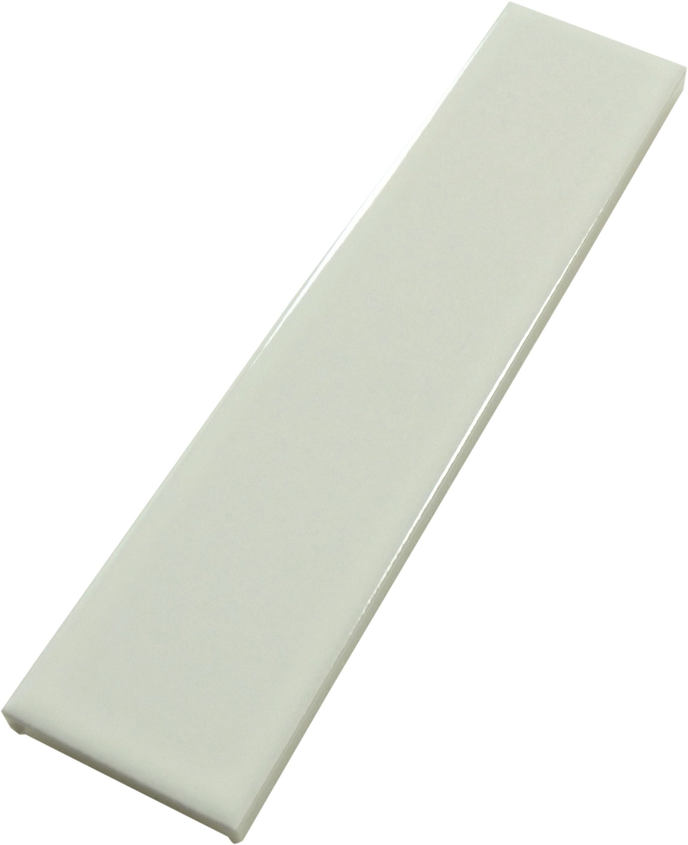 Illusion Alabaster White 2x8 Glossy Porcelain Tile | Oasis Tile