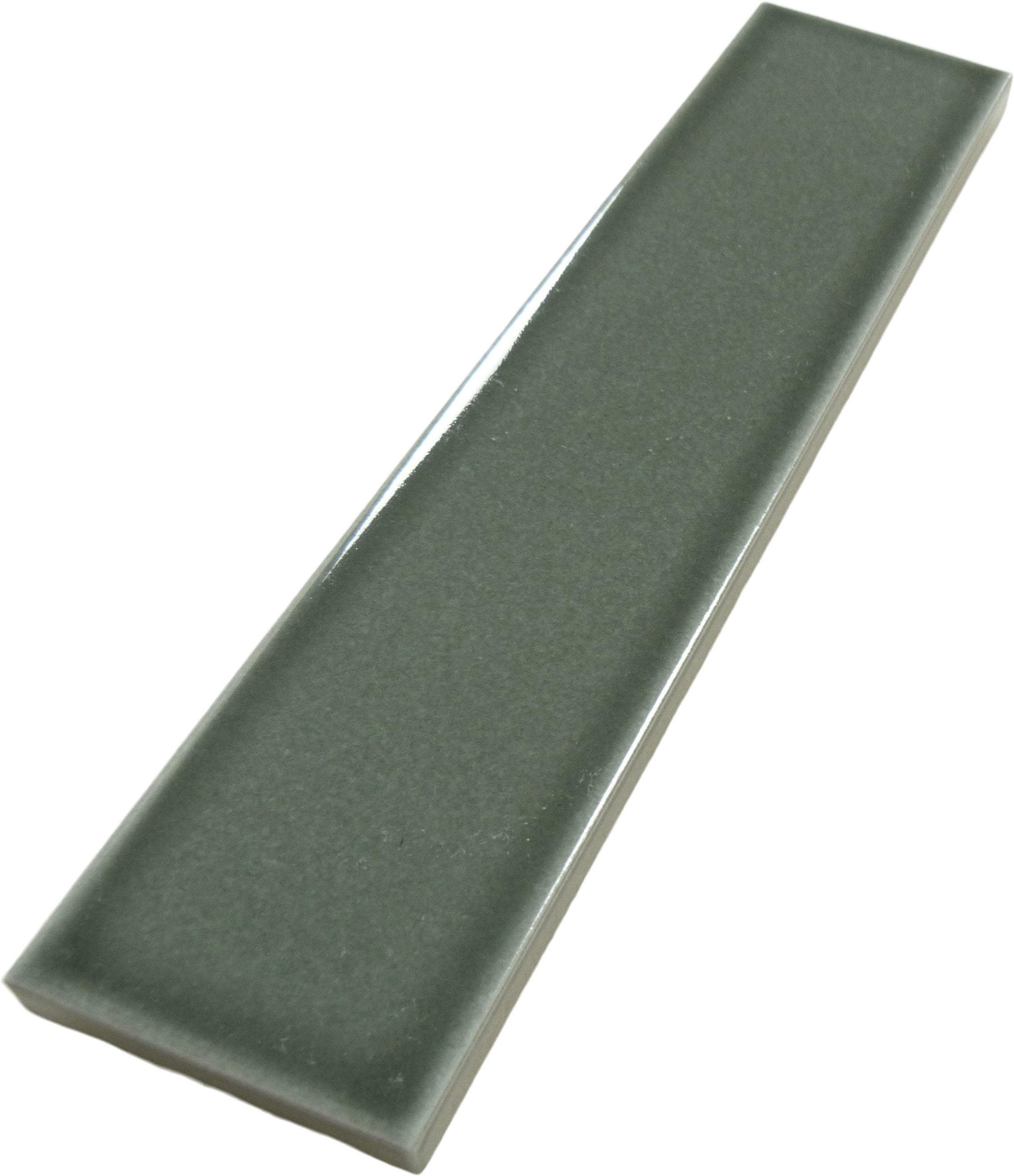 Illusion Cascade Green 2x8 Glossy Porcelain Tile | Oasis Tile