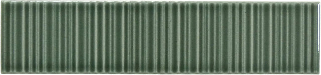 Illusion Cascade Green Rippled Bar 2x8 Glossy Porcelain Tile | Oasis Tile