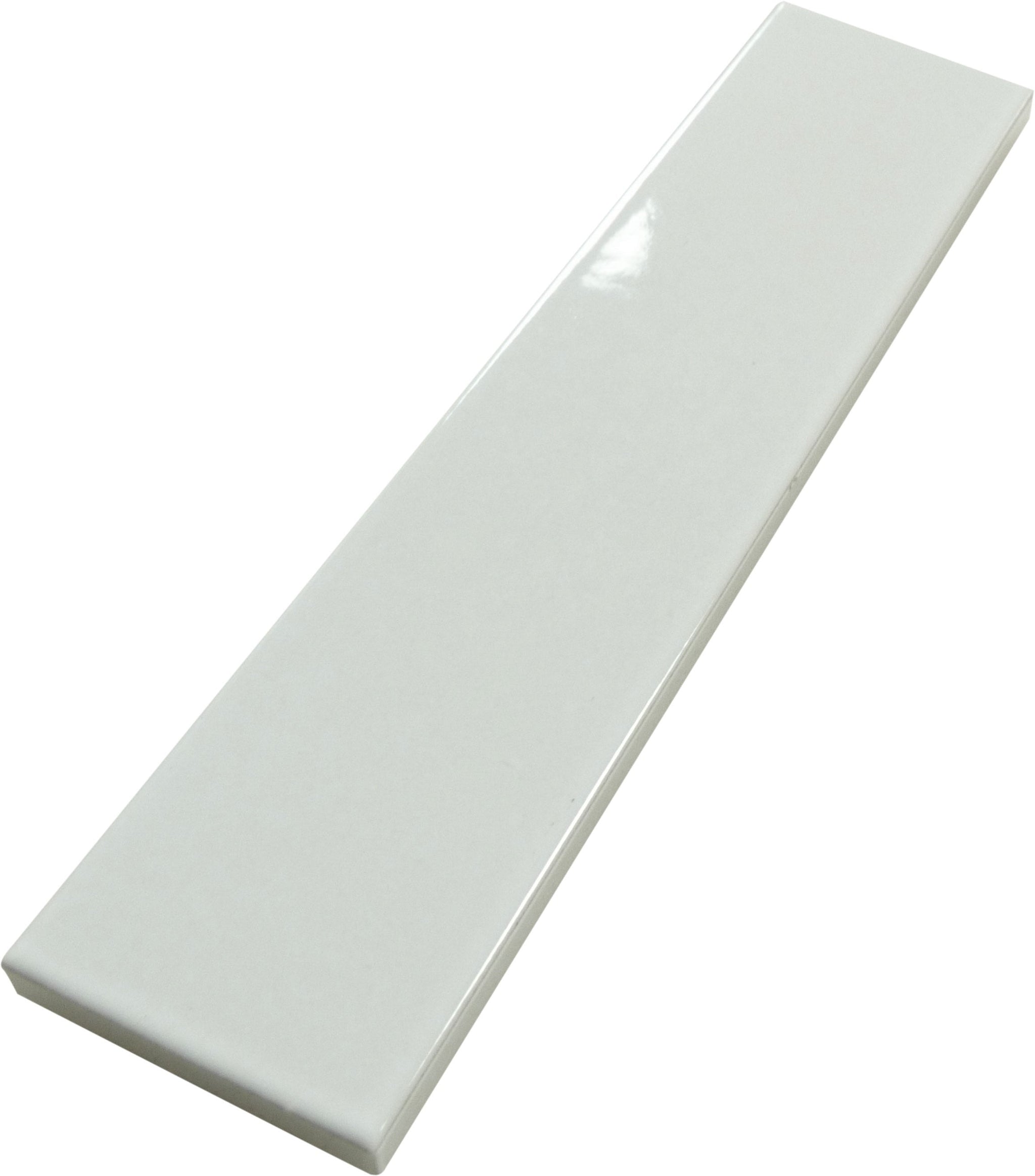 Illusion Dover White 2x8 Glossy Porcelain Tile | Oasis Tile