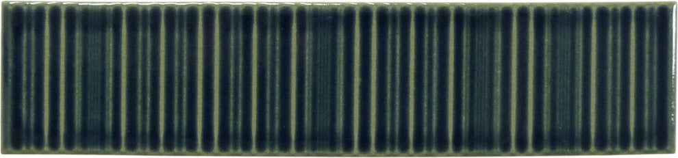 Illusion Newport Blue Rippled Bar 2x8 Glossy Porcelain Tile | Oasis Tile