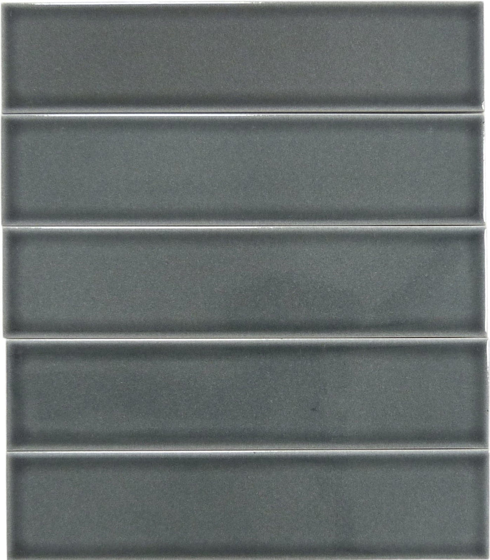 Illusion Providence Grey 2x8 Glossy Porcelain Tile