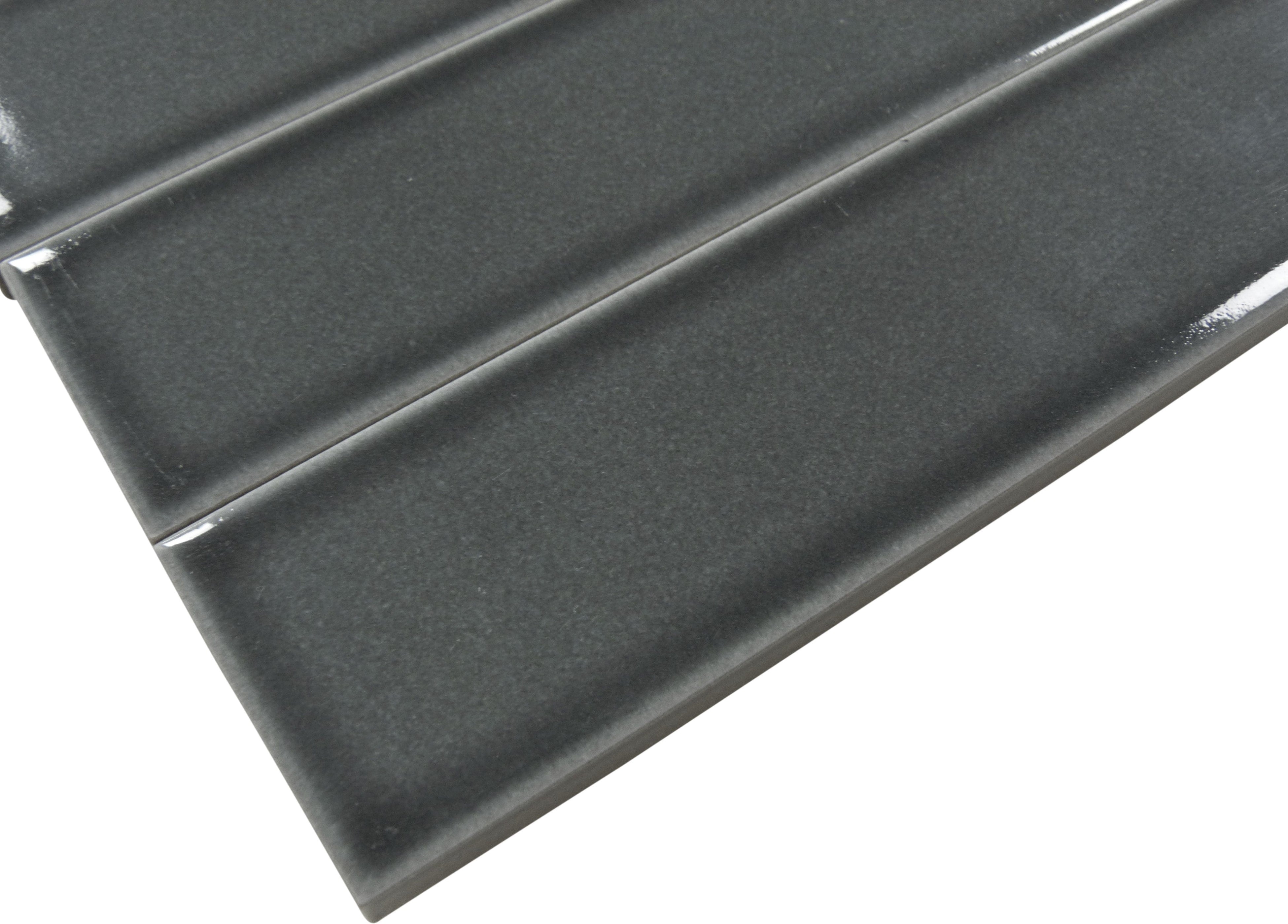Illusion Providence Grey 2x8 Glossy Porcelain Tile | Oasis Tile