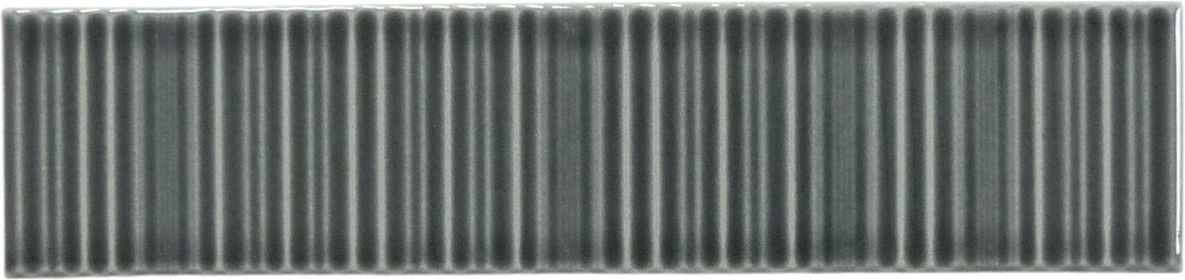 Illusion Providence Grey Rippled Bar 2x8 Glossy Porcelain Tile | Oasis Tile