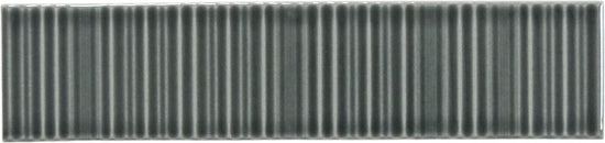 Illusion Providence Grey Rippled Bar 2x8 Glossy Porcelain Tile | Oasis Tile