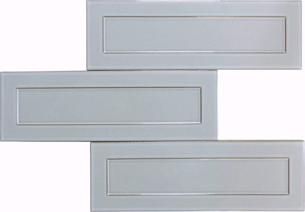 Silverstone Grey 4" x 12" Glossy Porcelain Tile FR3