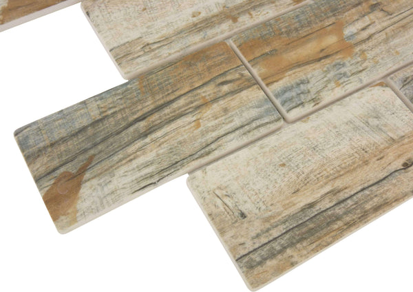 BAY BROWN 3"X 6" MATTE GLASS SUBWAY POOL TILE - Oasis Tile