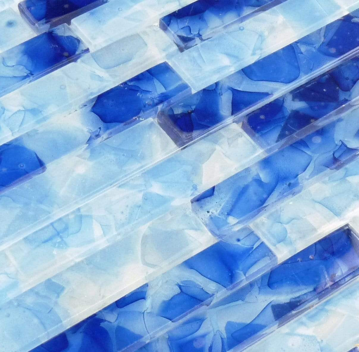 This Light Blue Flake Uniform Brick Tile Is A Popular Choice