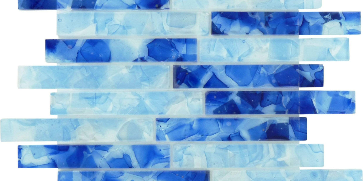 This Light Blue Flake Uniform Brick Tile Is A Popular Choice