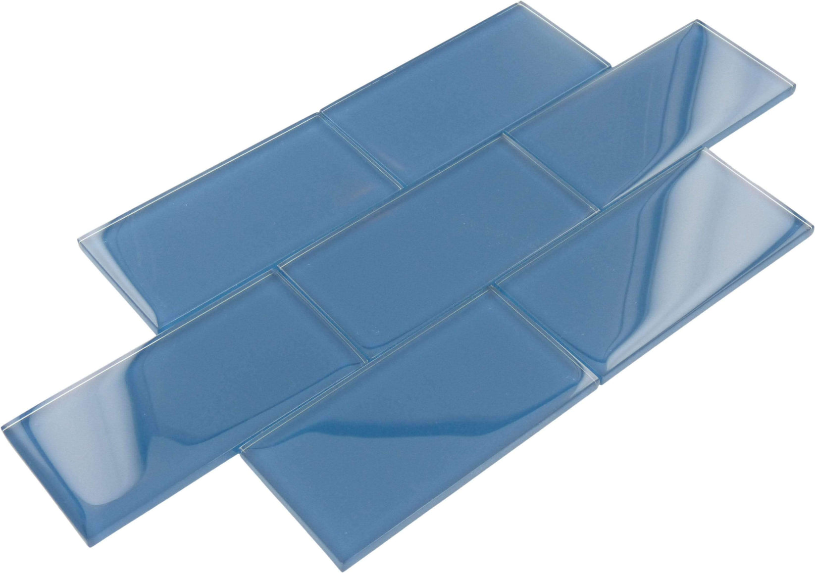 Dark Ocean Glossy Glass Subway Tile: CSA15 | Shop Oasis Tile